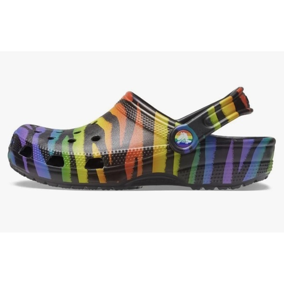 CROCS | Shoes | Nwt Crocs Classic Zebra Print Clog Shoes Multicolor ...